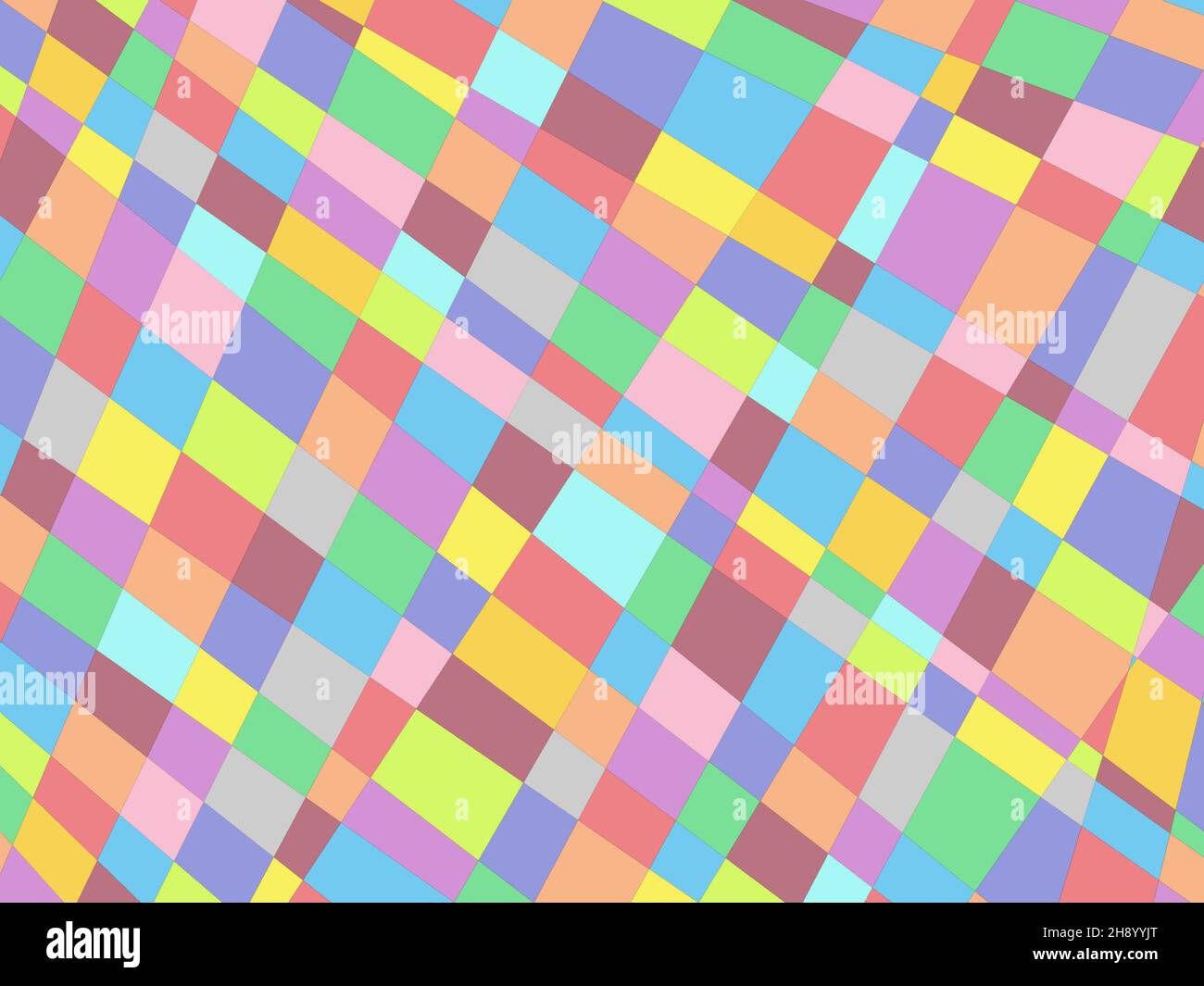 Colorful background and different size geometric shapes. Wrapping or ...