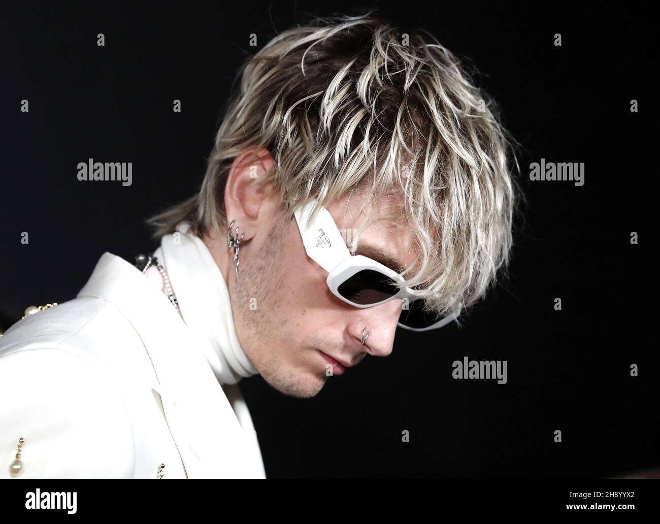 New York, United States. 02nd Dec, 2021. Colson Baker arrives on the ...