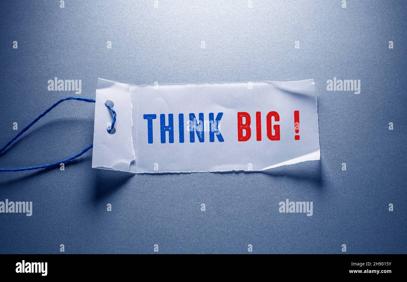Think big word inspirational hi-res stock photography and images - Alamy
