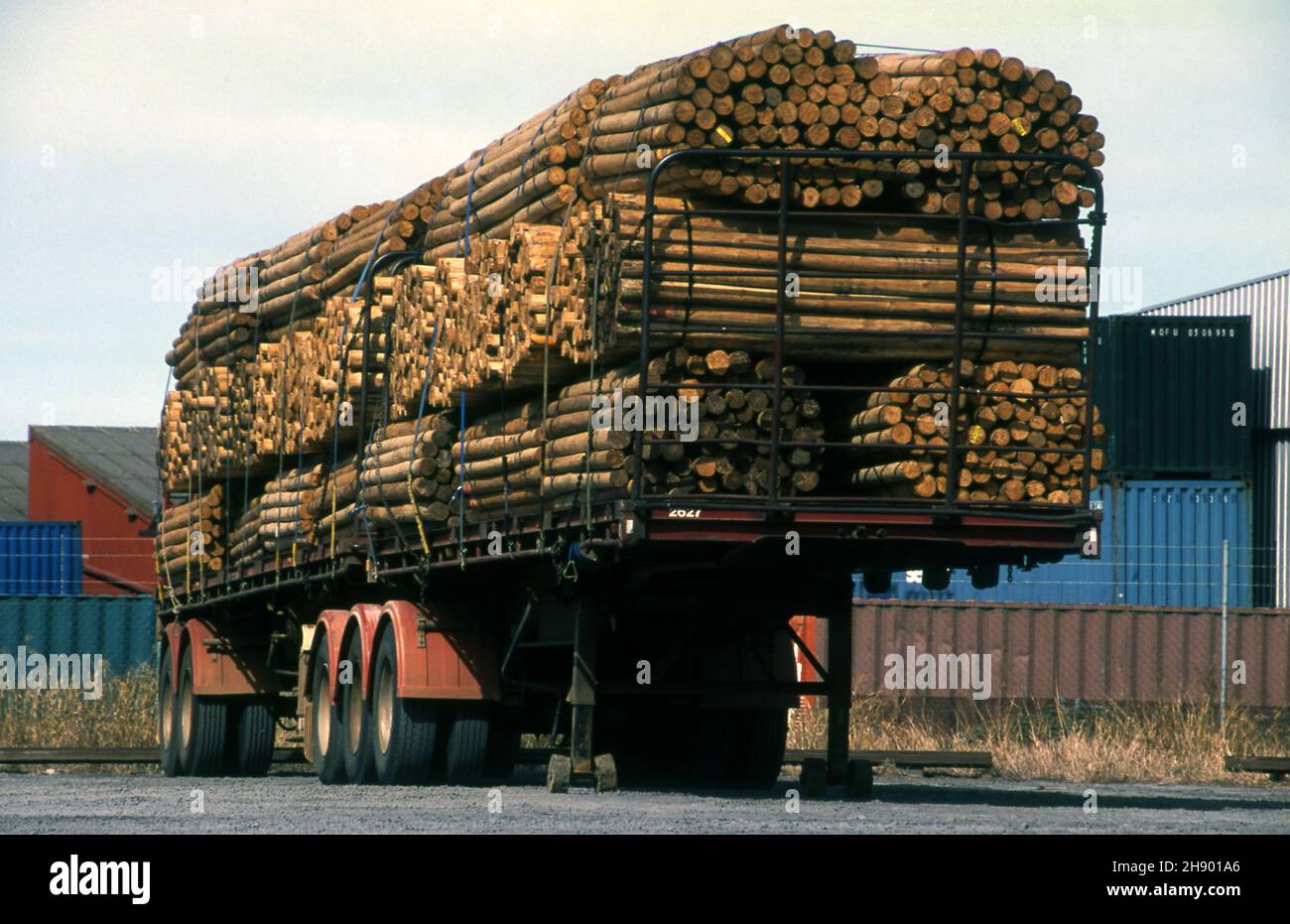 TIMBER LOADED AND READY FOR DELIVERY FROM ADELAIDE SAWMILL, SOUTH ...