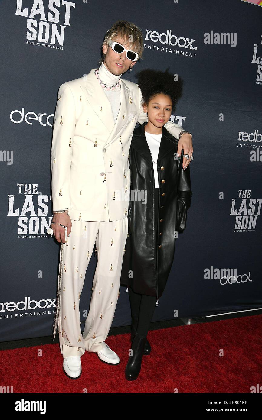 Colson Baker AKA Machine Gun Kelly and daughter Casie Baker attends the ...