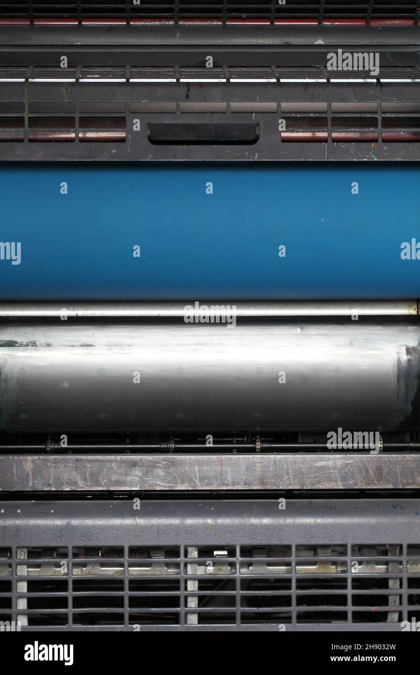 Internal part of the industrial machine tool, background with space for ...