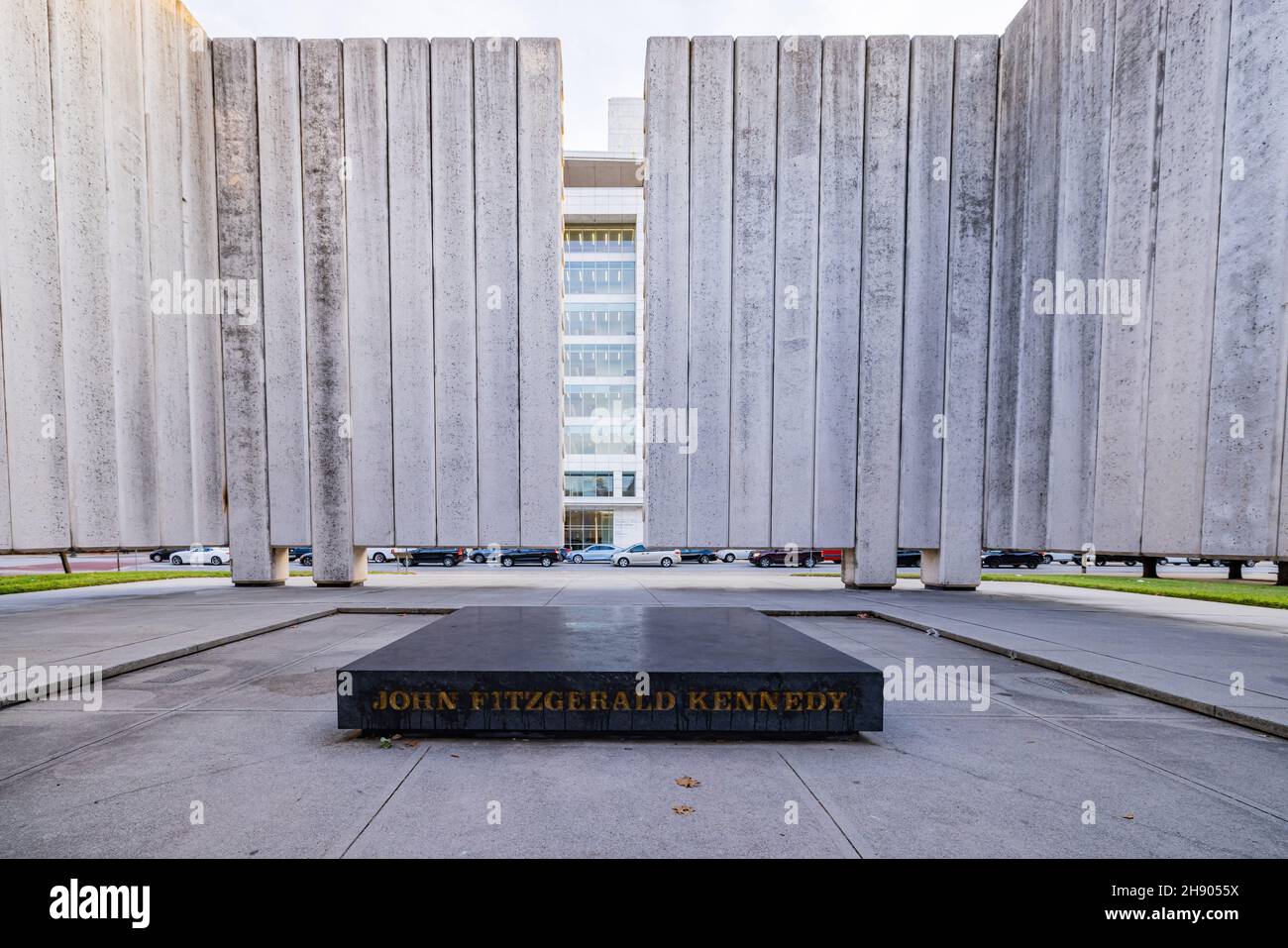Dallas, NOV 24 2021, Exterior view of the John F. Kennedy Memorial ...