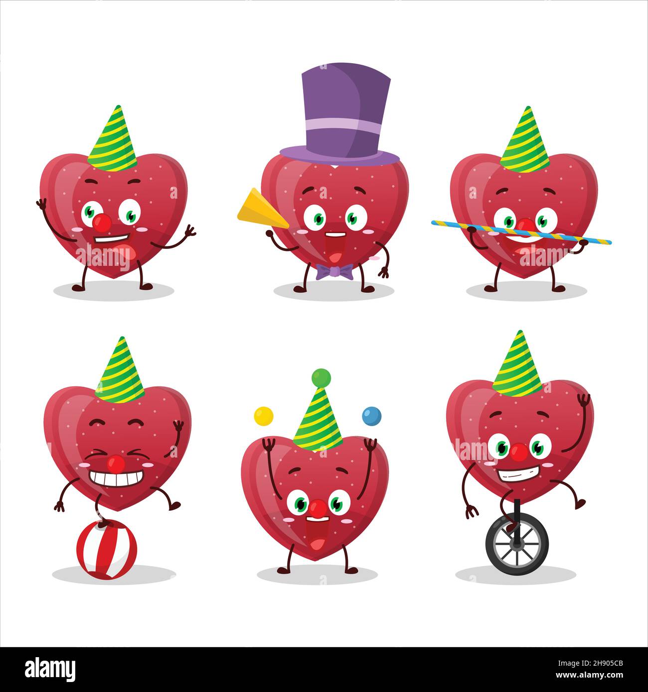 Red love gummy candy Stock Vector Images - Alamy