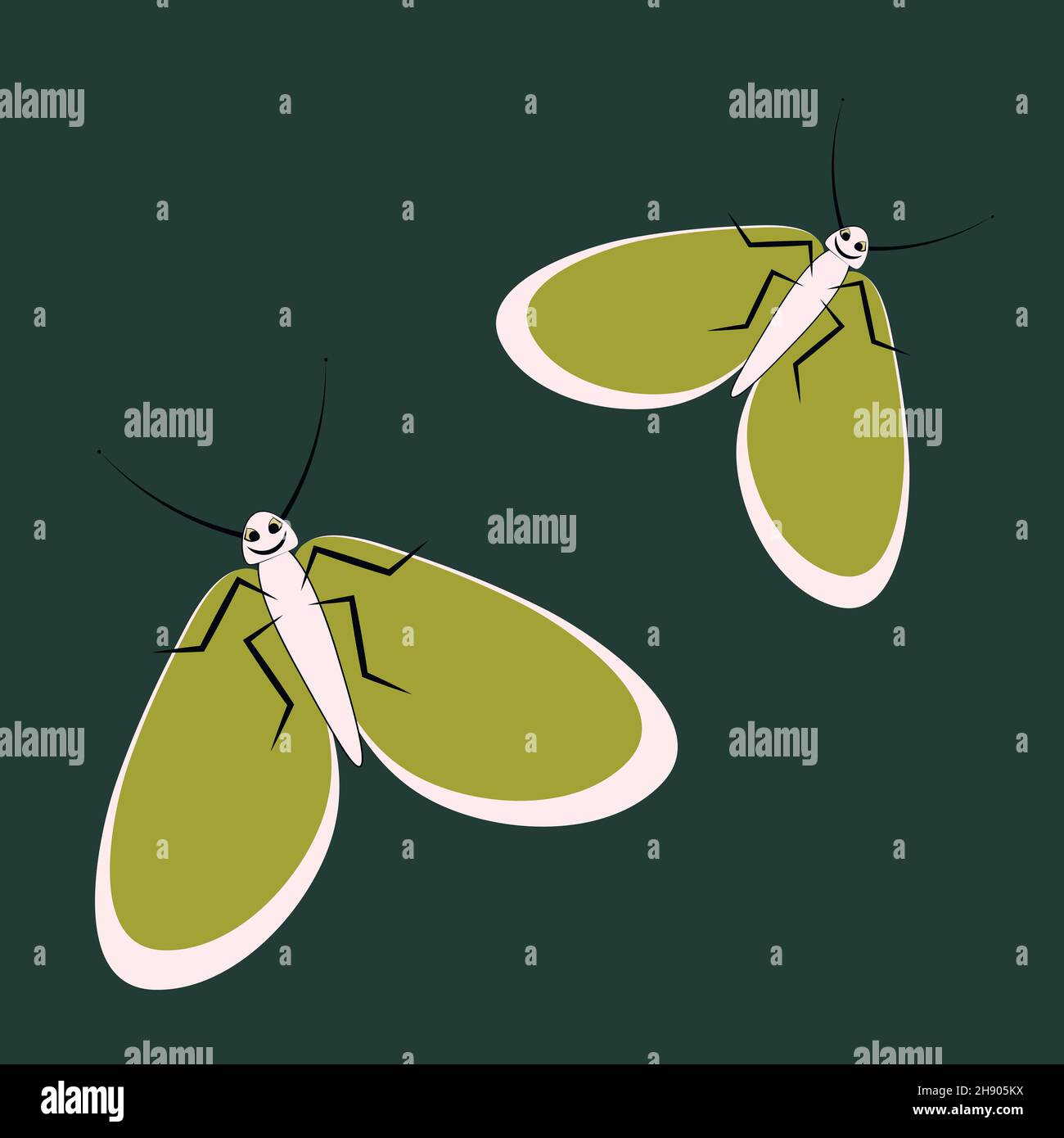 Seamless Pattern - Illustration on a square background - a pair of ...