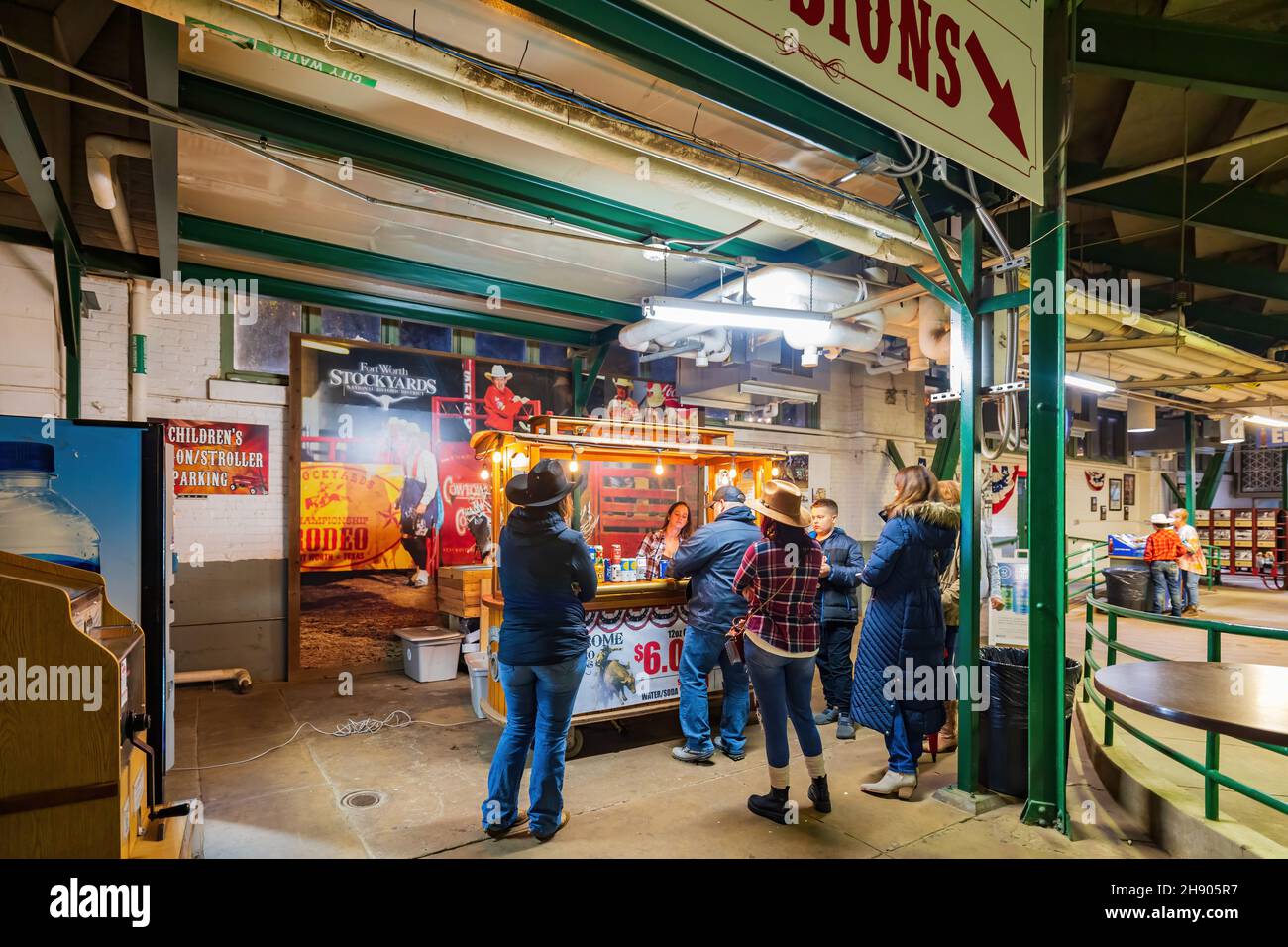 Fort Worth, NOV 27 2021, Interior view of the Stockyards Championship ...