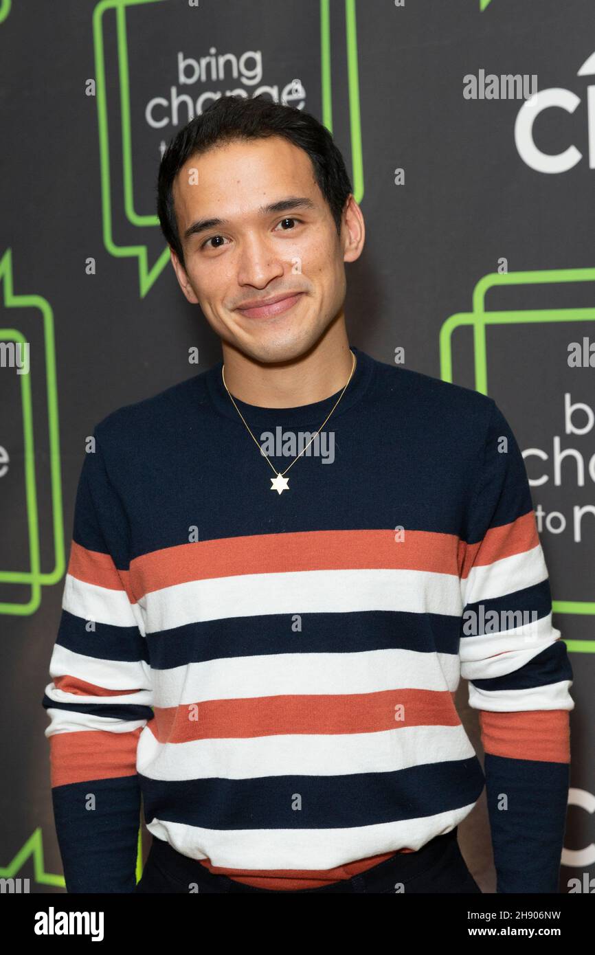 New York, NY - December 2, 2021: Zachary Noah Piser attends Bring ...