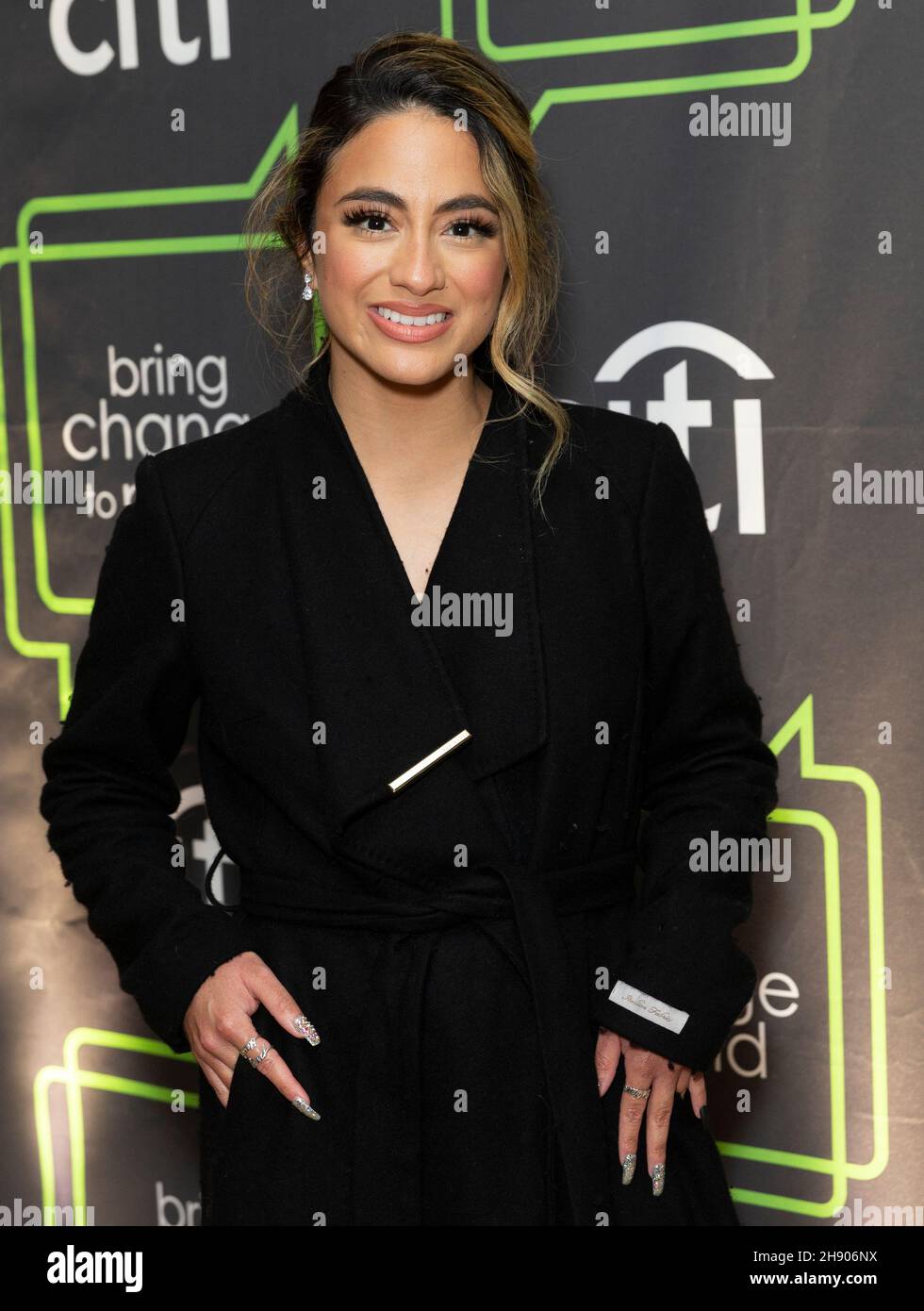 New York, NY - December 2, 2021: Ally Brooke HErnandez attends Bring ...