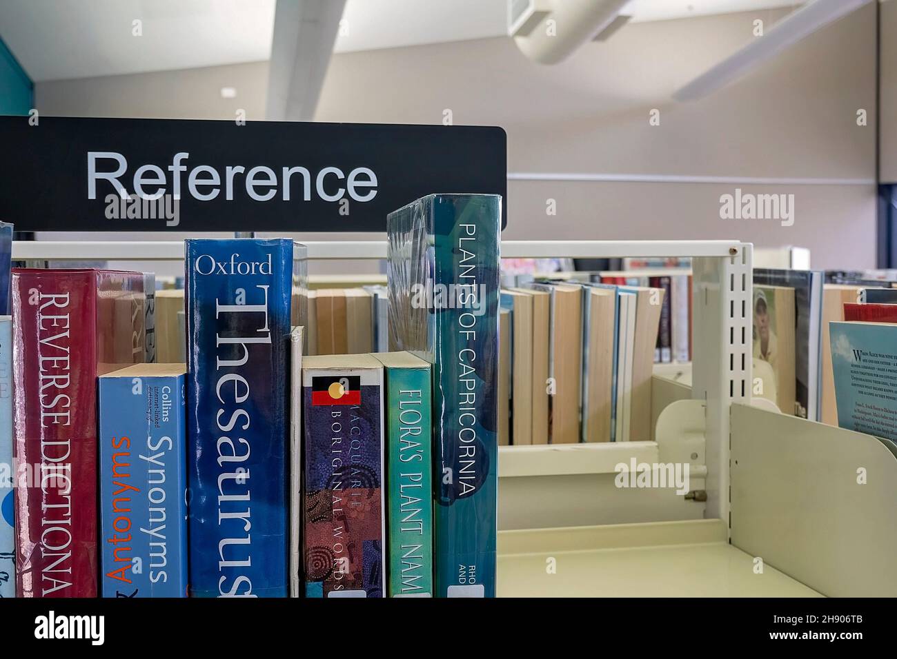 Mackay, Queensland, Australia - November 2021: Reference books ...