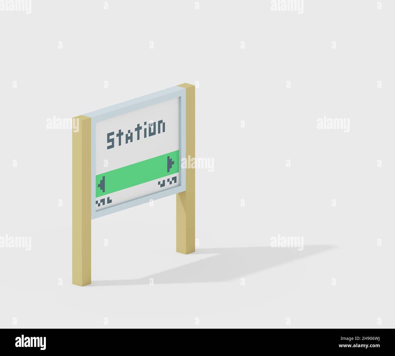 Cartoon train station hi-res stock photography and images - Alamy