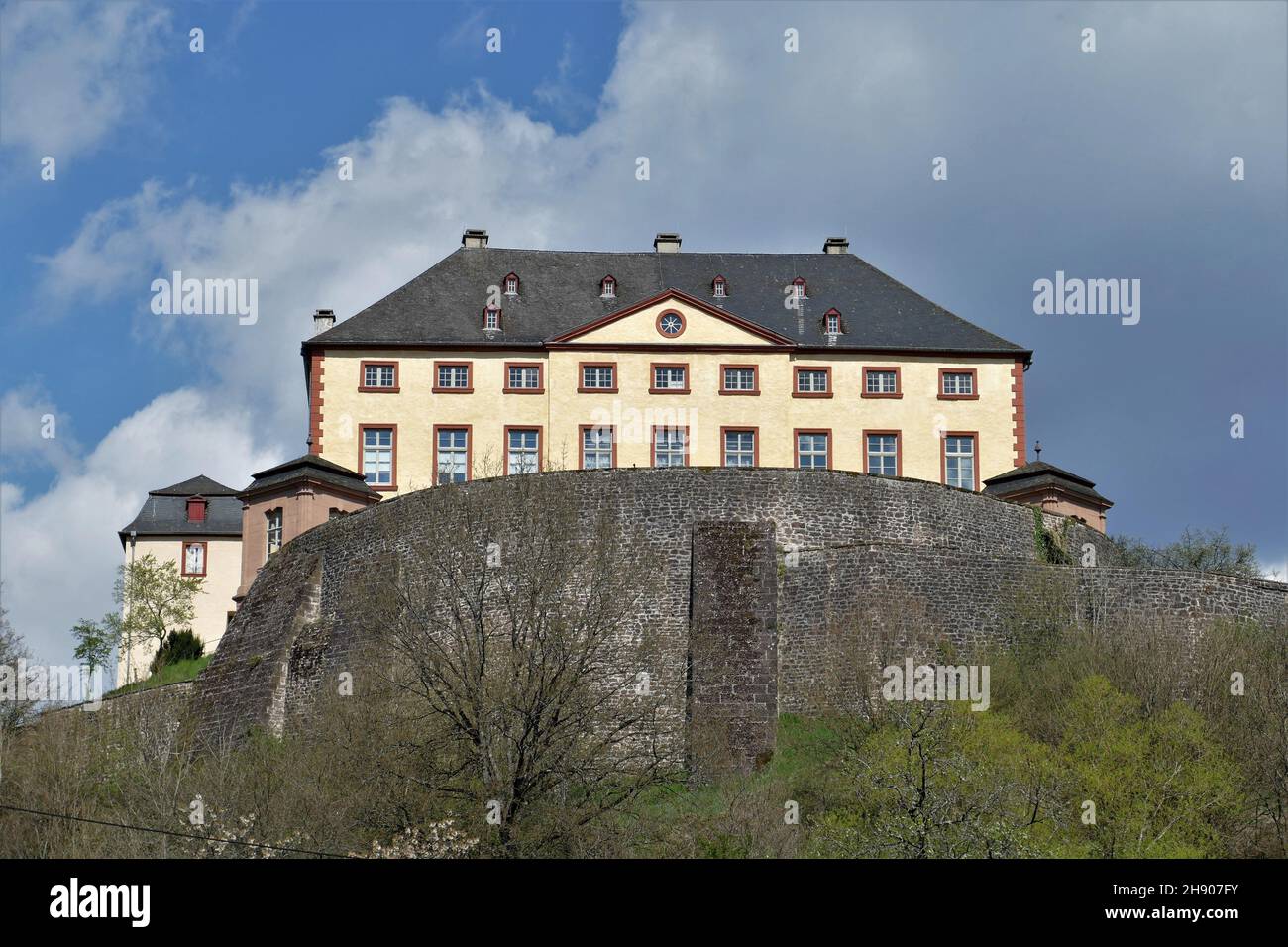 Malberg Castle / Sout-Eifel Stock Photo - Alamy