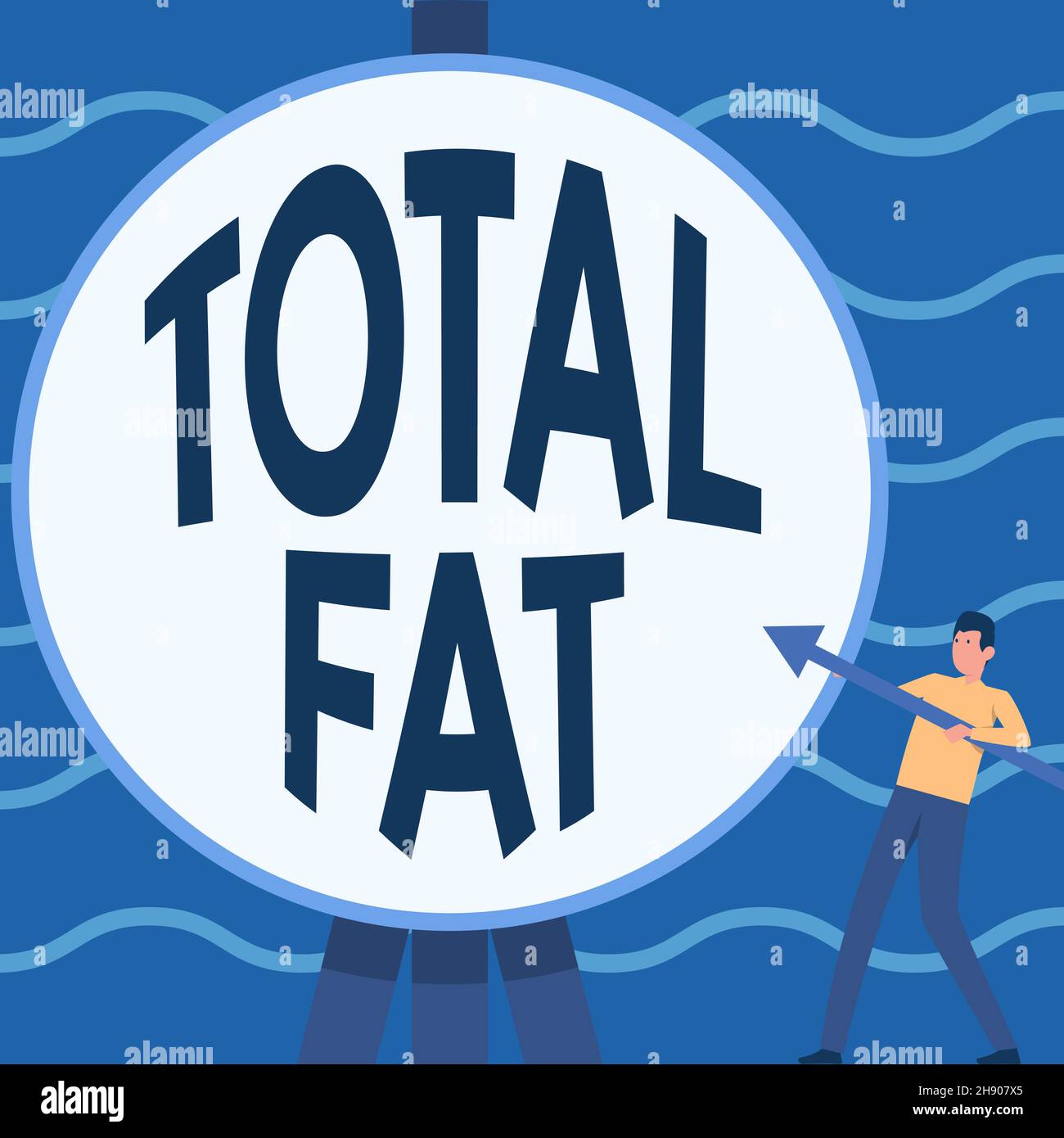 Hand writing sign Total Fat. Internet Concept combined value of the ...