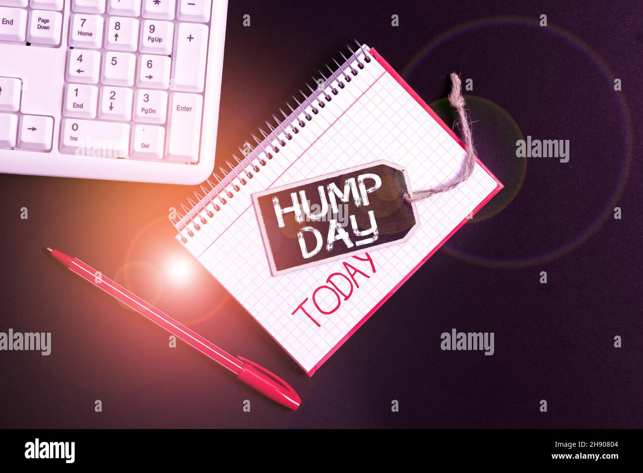 Handwriting text Hump Day. Concept meaning climbing a proverbial hill ...