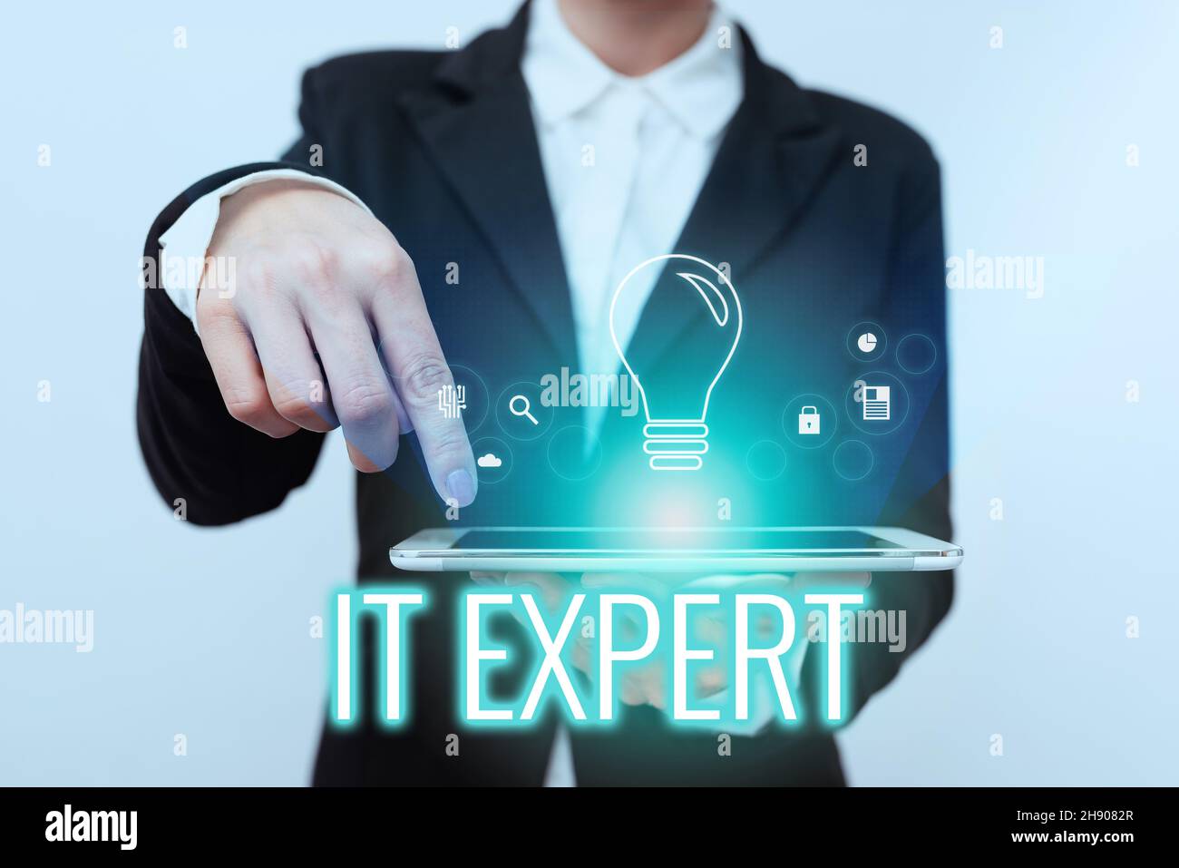 Text sign showing It Expert. Word Written on person with a high level ...