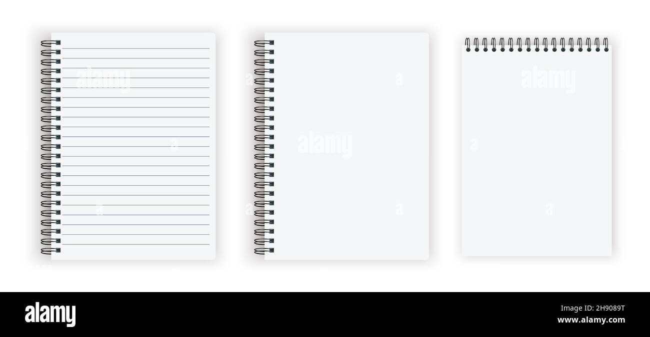 Blank closed realistic spiral notepad Stock Vector Image & Art - Alamy Blank closed realistic spiral notepad Stock Vector Image & Art - Alamy