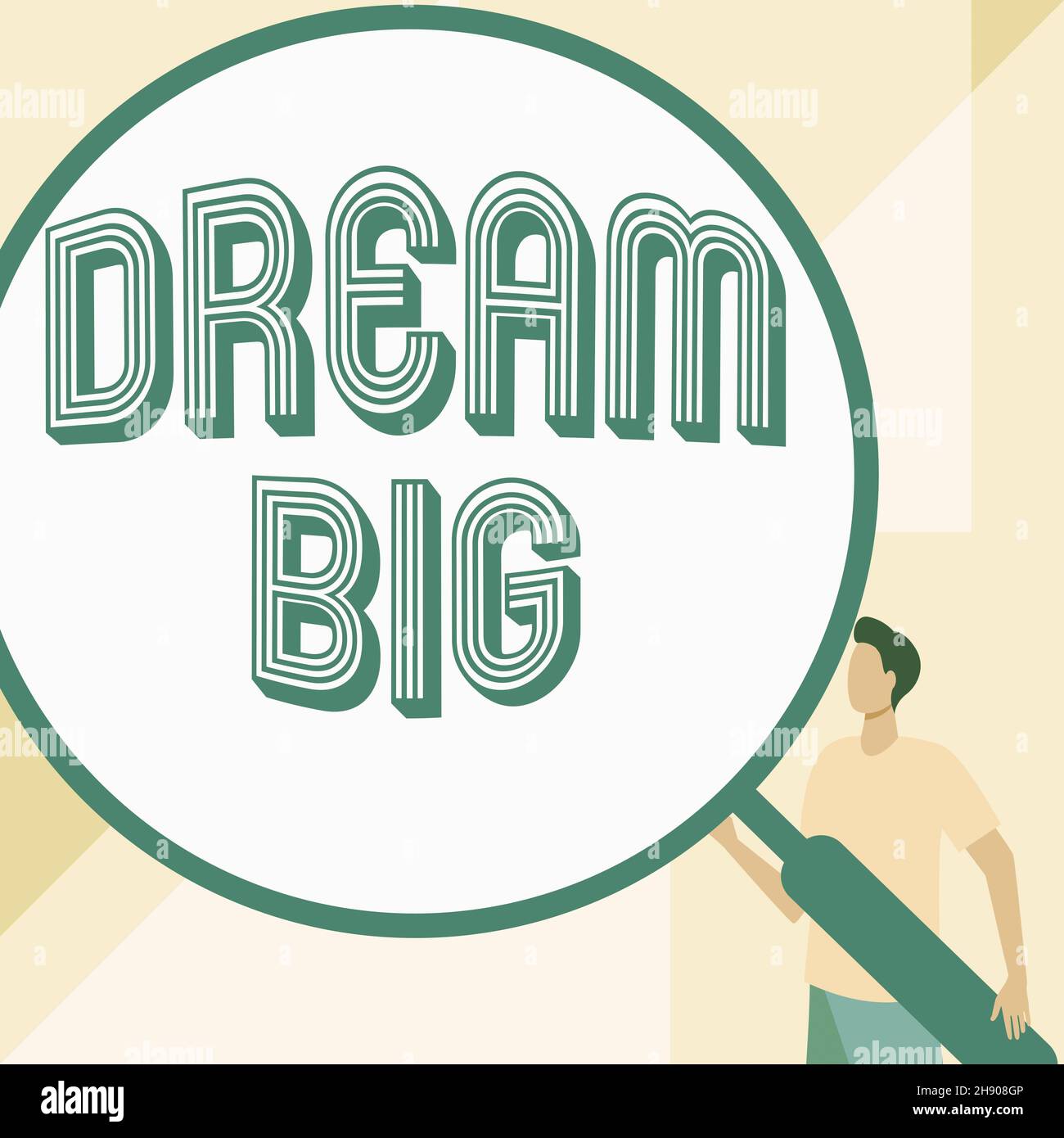 Writing displaying text Dream Big. Internet Concept seeking purpose for ...