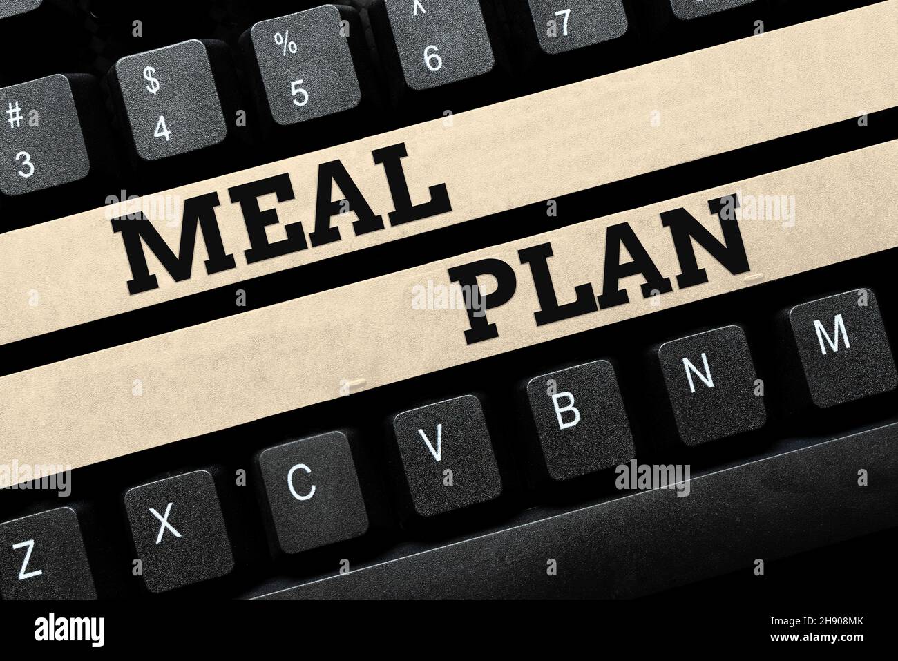Hand writing sign Meal Plan. Concept meaning arrangement scheme of what ...