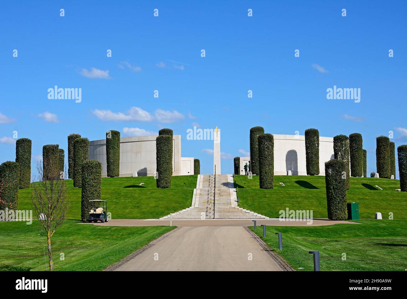 Front view of the Armed Forces Memorial, National Memorial Arboretum ...