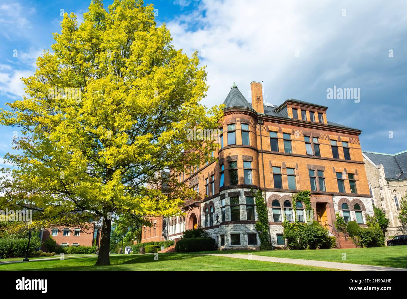 Williamstown, Massachusetts, USA - September 14, 2016. Hopkins Hall of ...