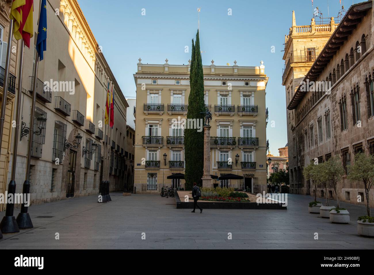 Plaze de Manises in Valencia, Spain Stock Photo - Alamy