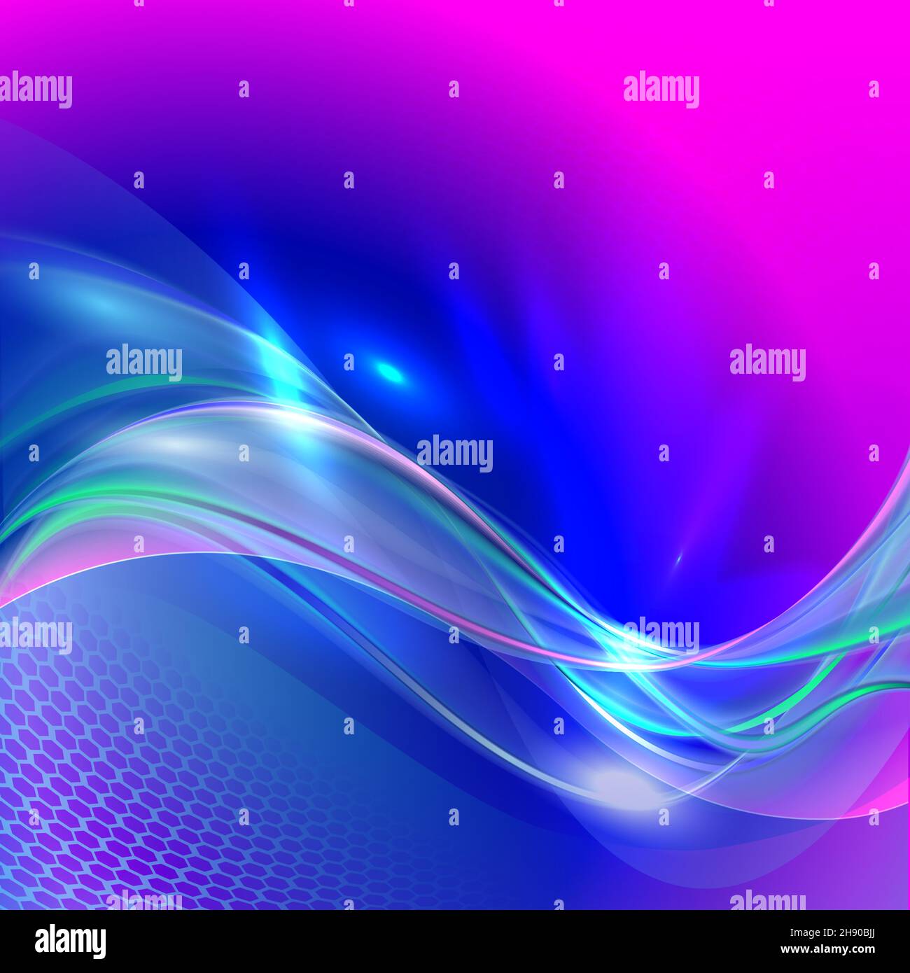 Wavy Flare With Hexagon Honeycomb Pattern Stock Vector Image & Art - Alamy