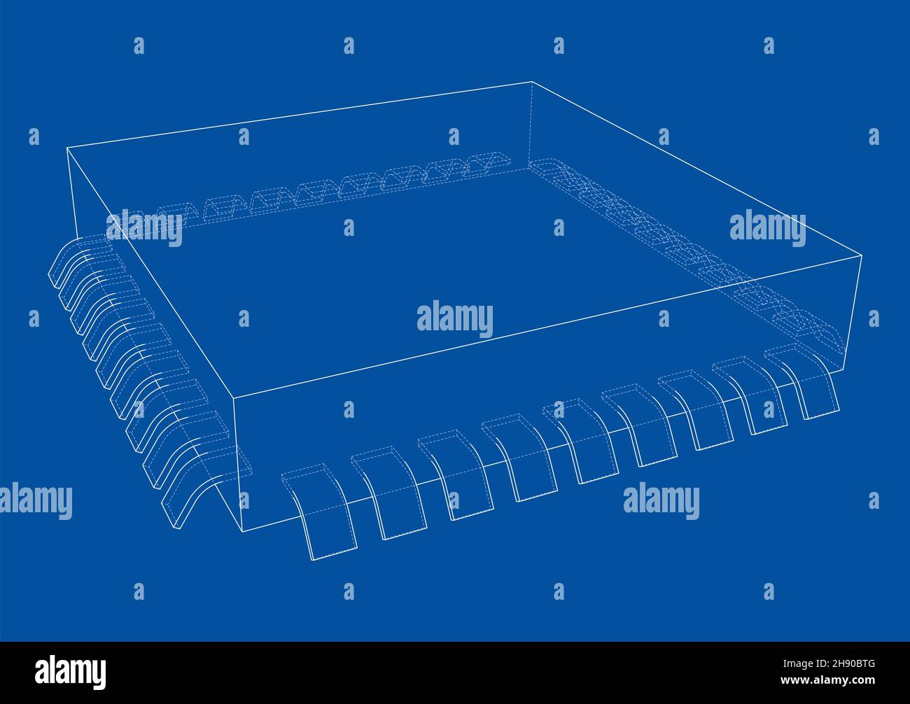3D microchip. 3d illustration Stock Photo - Alamy