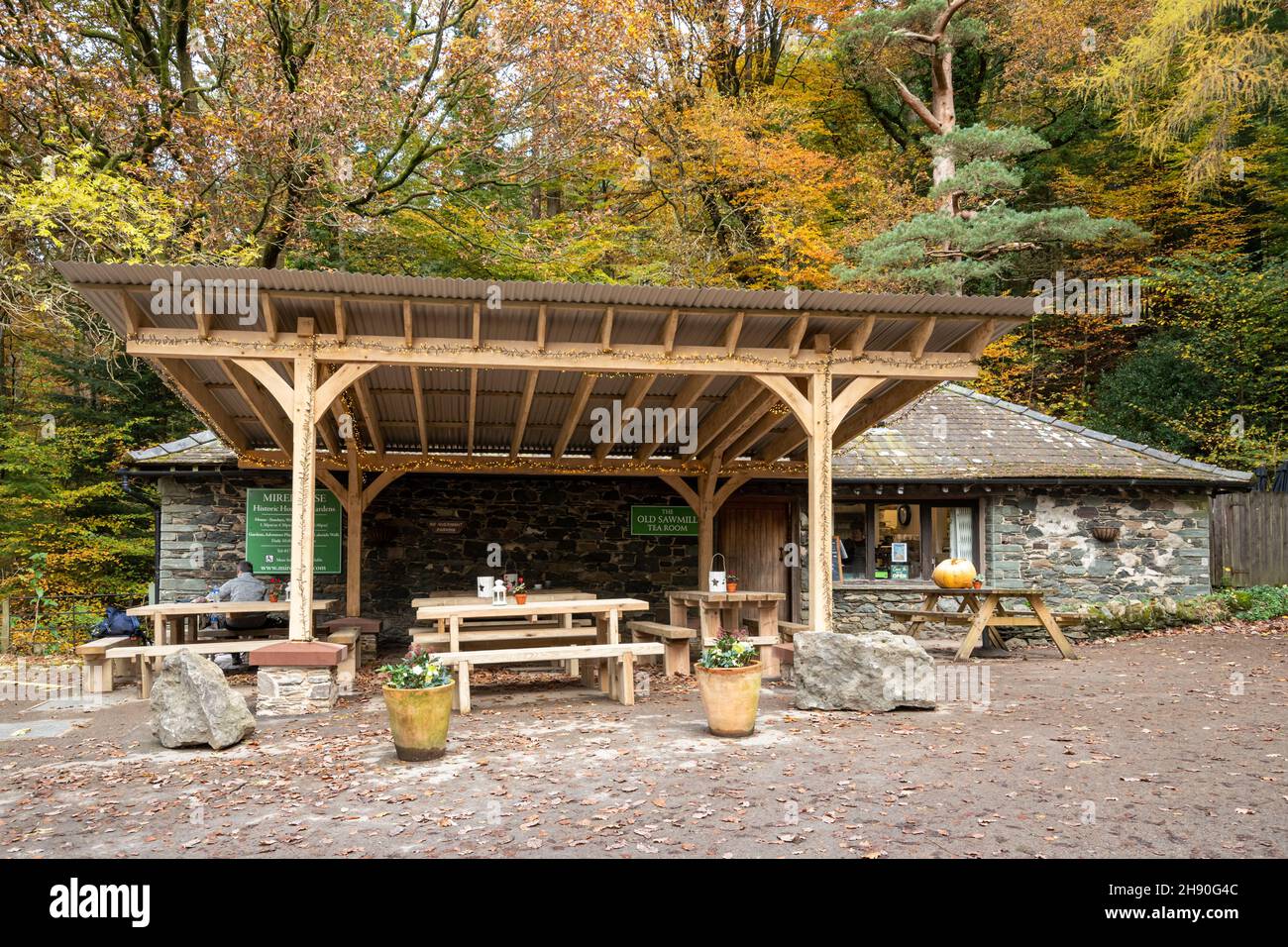 The Old Sawmill Tea Room at Dodd Wood beside Bassenthwaite Lake in ...