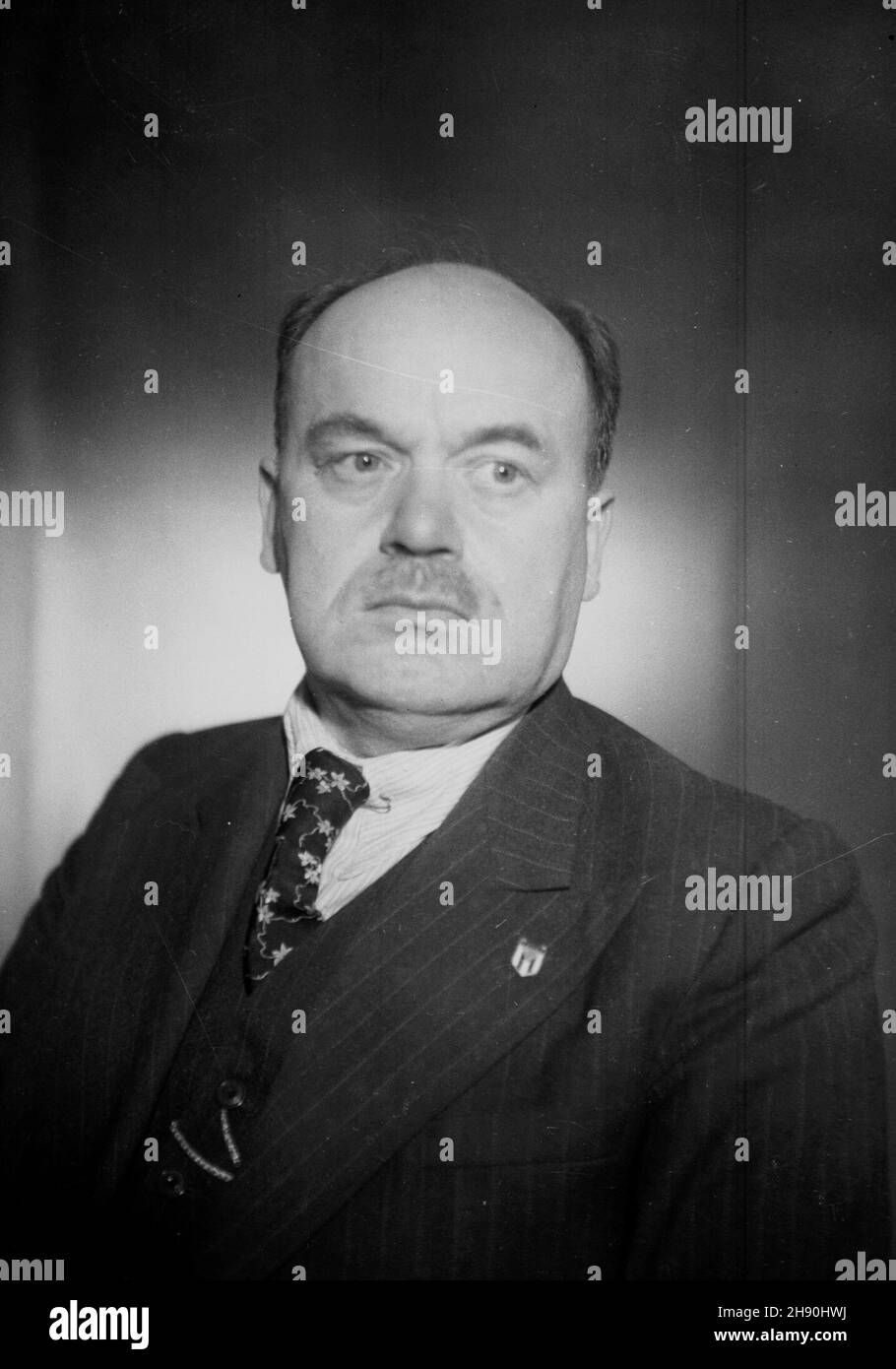 Polska, 1947-02. Józef Putek minister poczt i telegrafów w rz¹dzie ...