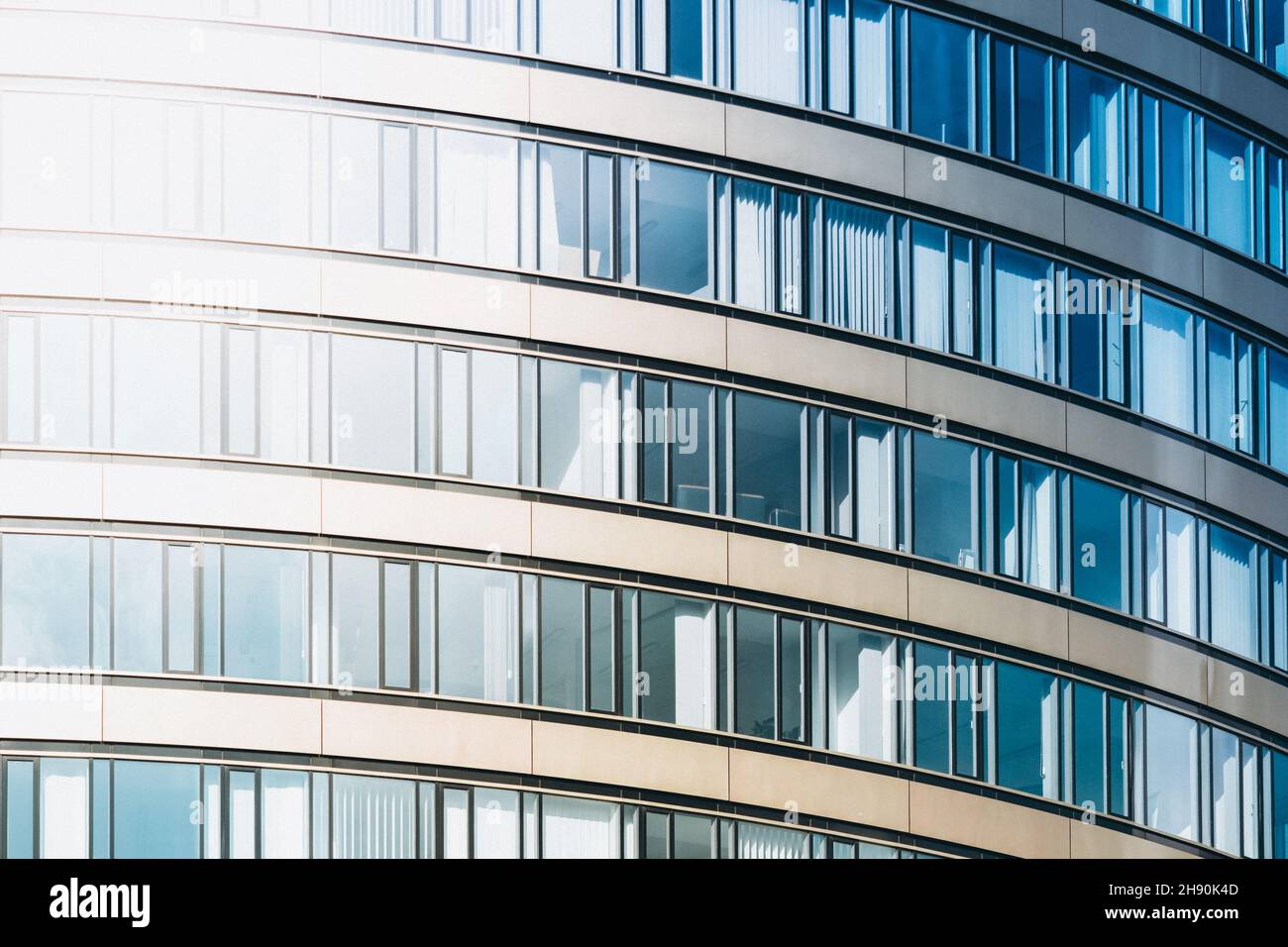 Round modern glass office building - business concept Stock Photo - Alamy