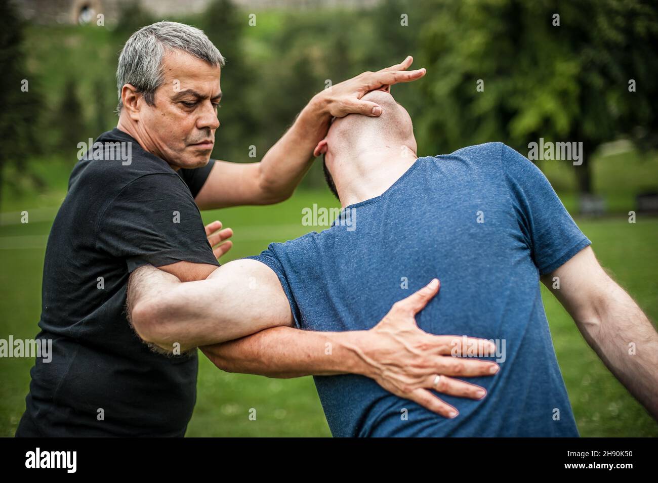 Mma choke hold hi-res stock photography and images - Alamy
