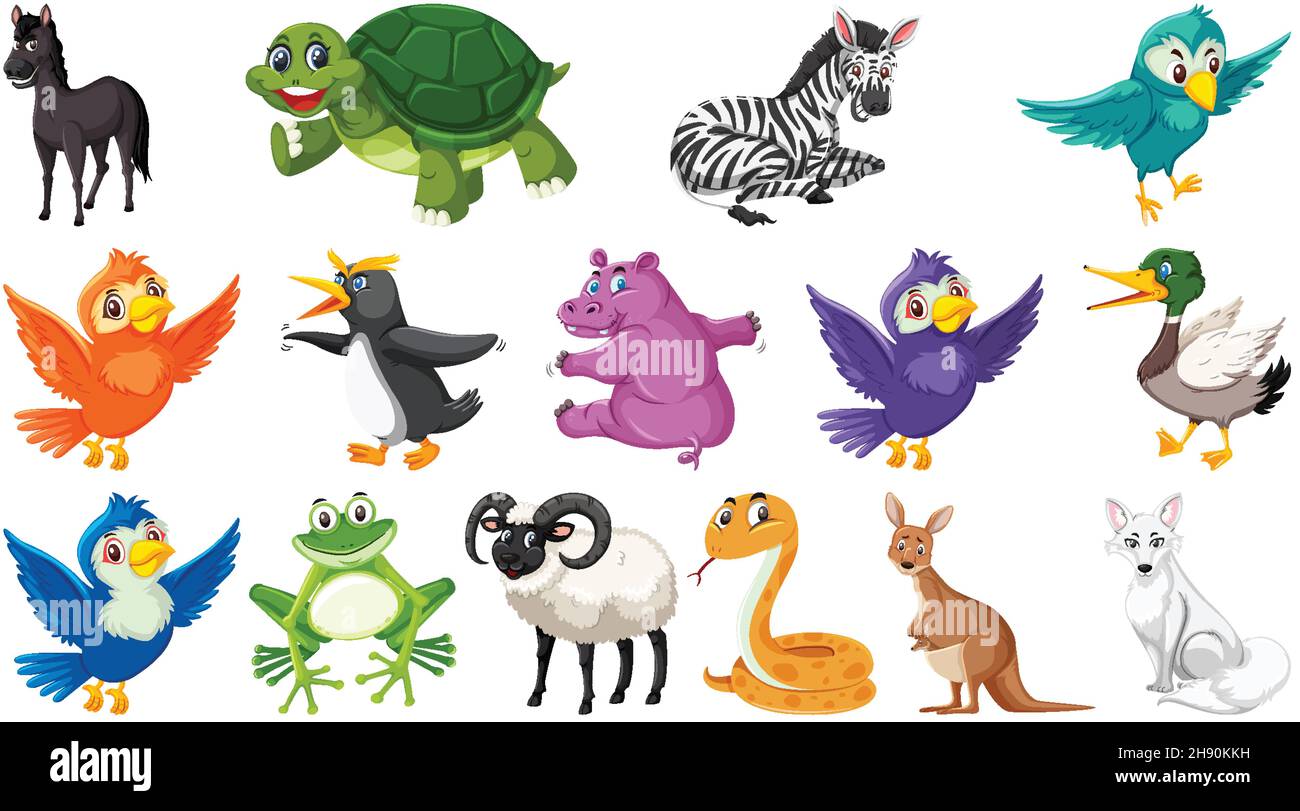 Flying turtle cartoon illustration Cut Out Stock Images & Pictures - Alamy