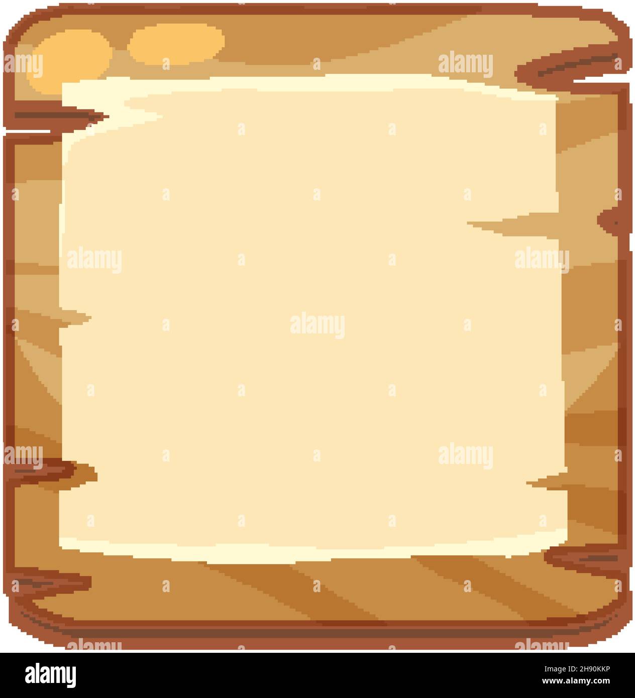 Blank wood square shape illustration Stock Vector Image & Art - Alamy