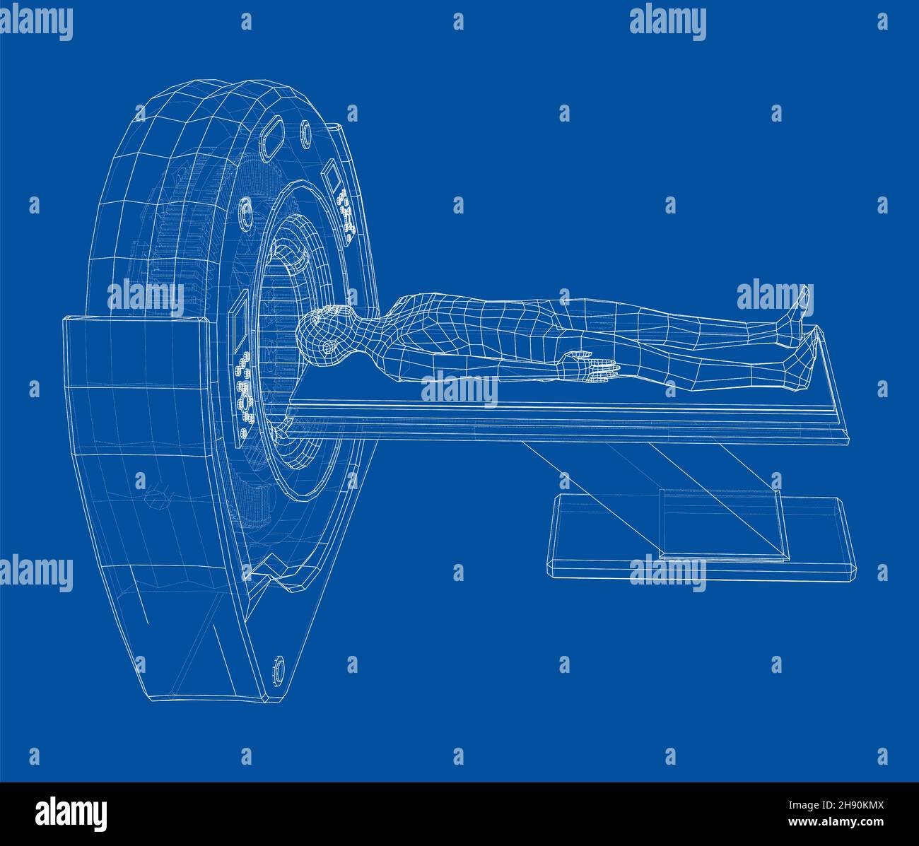 MRI machine scanning patient inside Stock Photo - Alamy