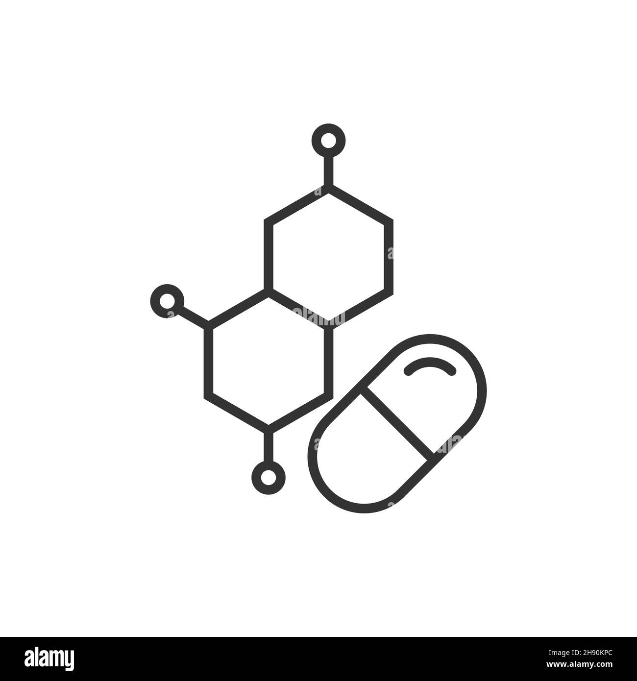 Vitamin pill note icon in flat style. Capsule vector illustration on ...