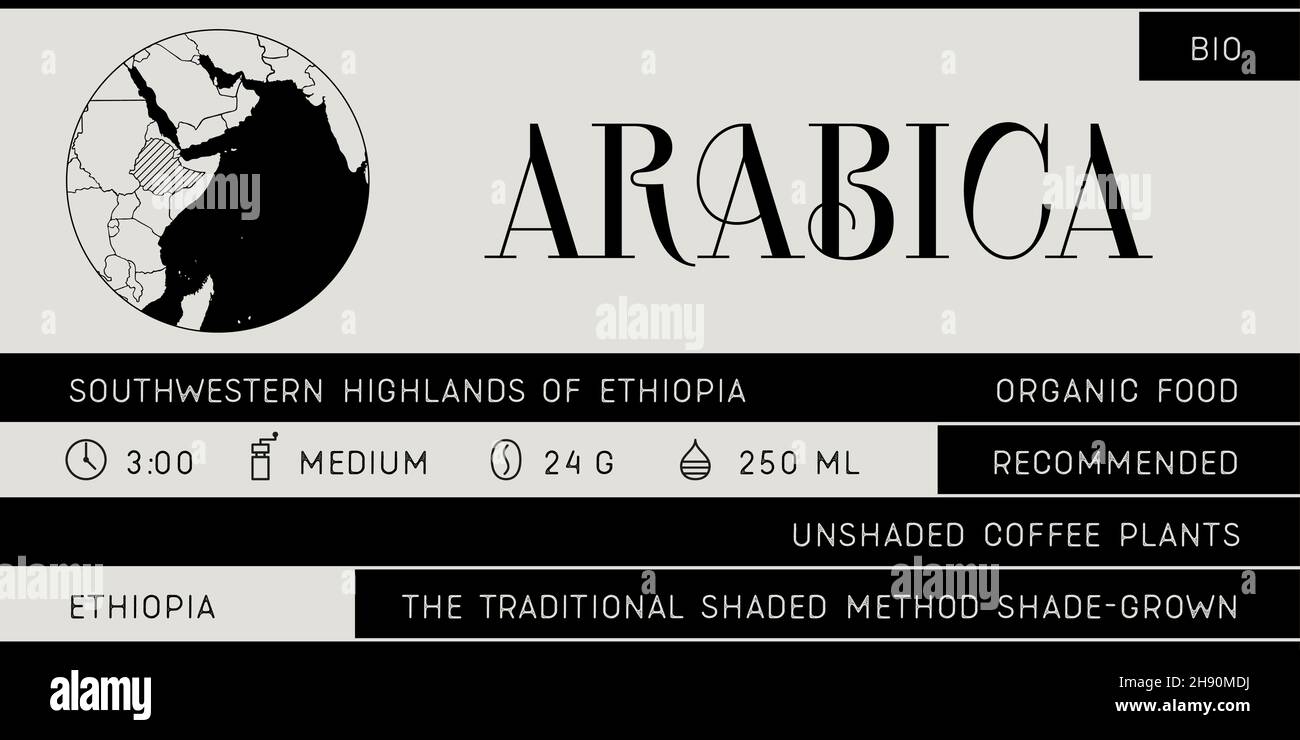 Coffee, minimal label. Set of modern coffee tag, label for brand, logo ...