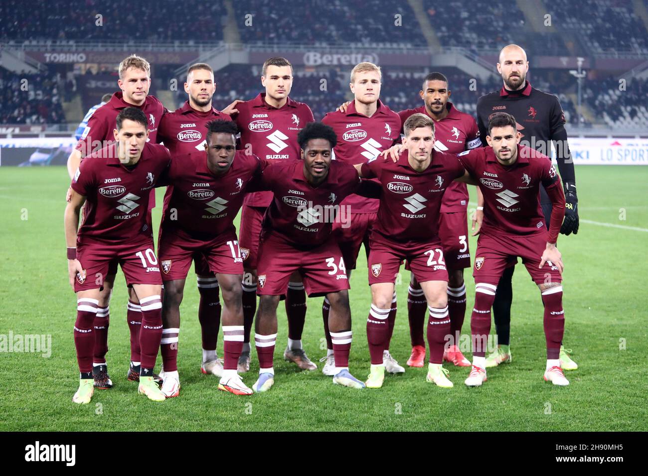 Players of Torino FC pose for a team photo prior to the Serie A ...