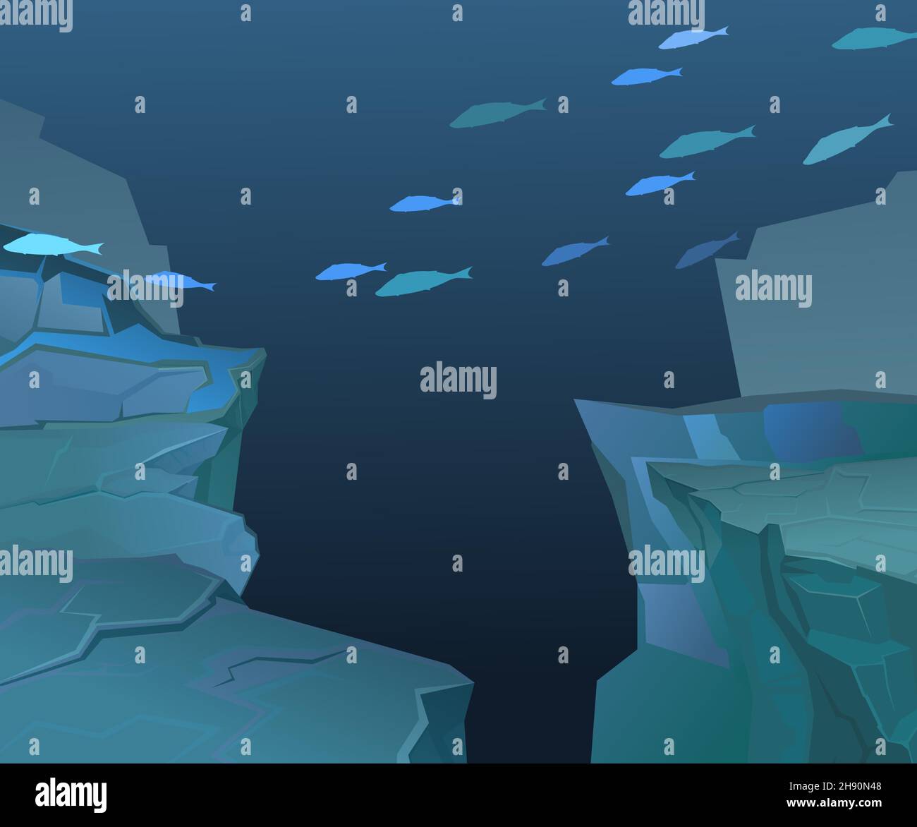 Fish in sunlight Stock Vector Images - Alamy