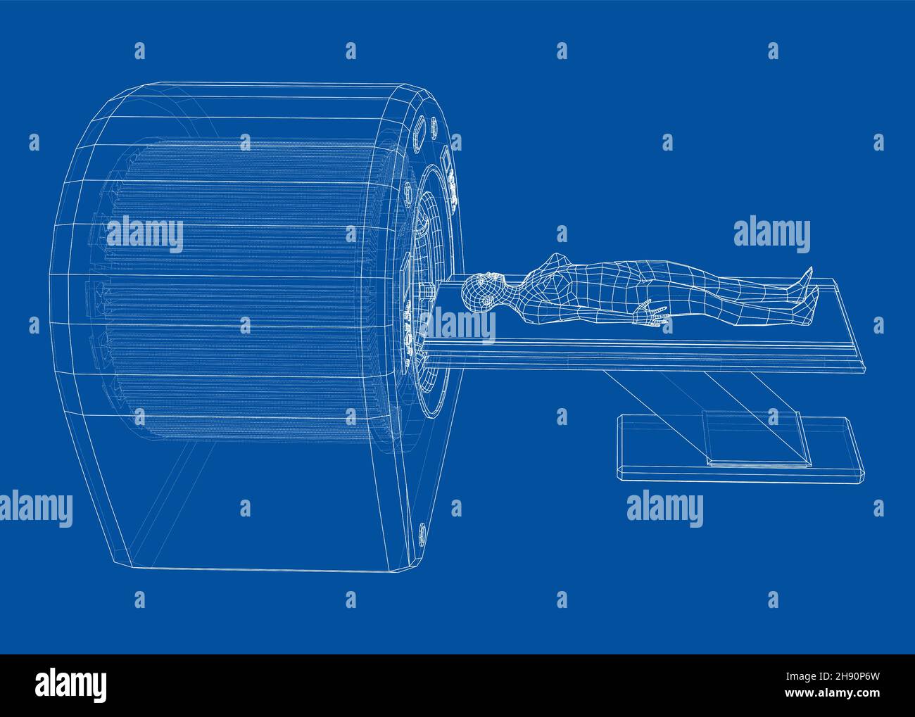 Female Patient Lying on a CT or MRI Scan Stock Photo - Alamy