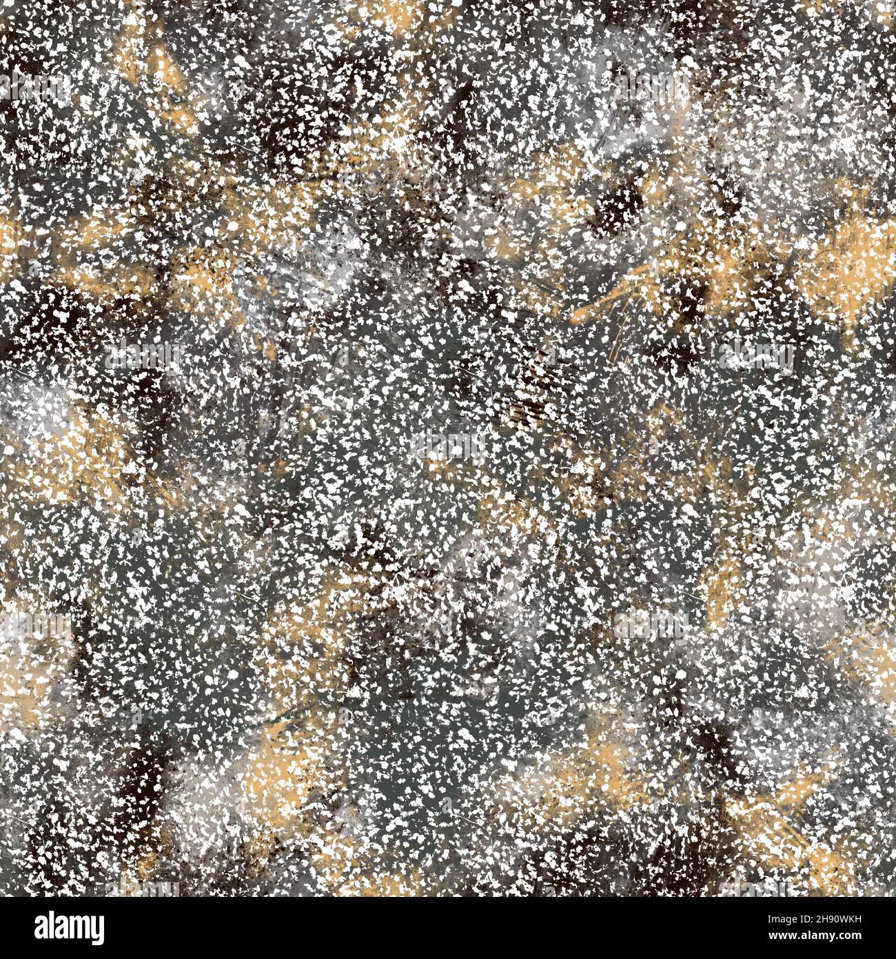 Seamless neutral tan and white distressed grungy motif surface pattern ...