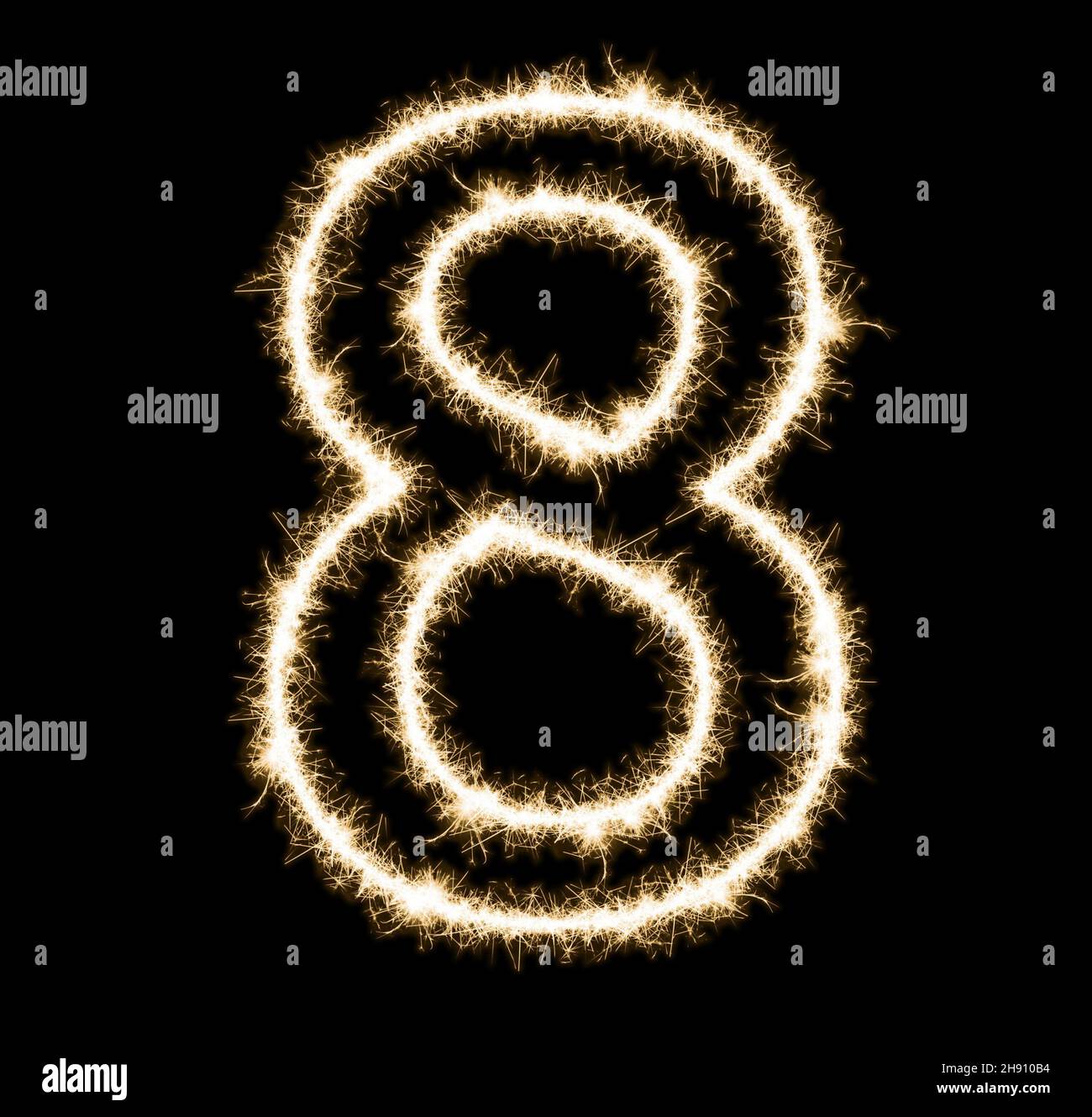 Number Eight In Black