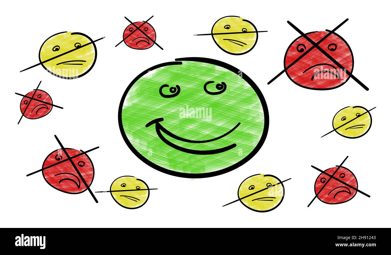 Illustration of a customer satisfaction concept Stock Photo - Alamy