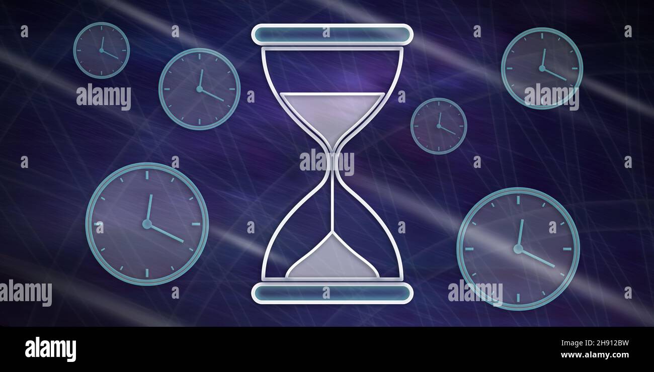 Illustration of a time management concept Stock Photo - Alamy