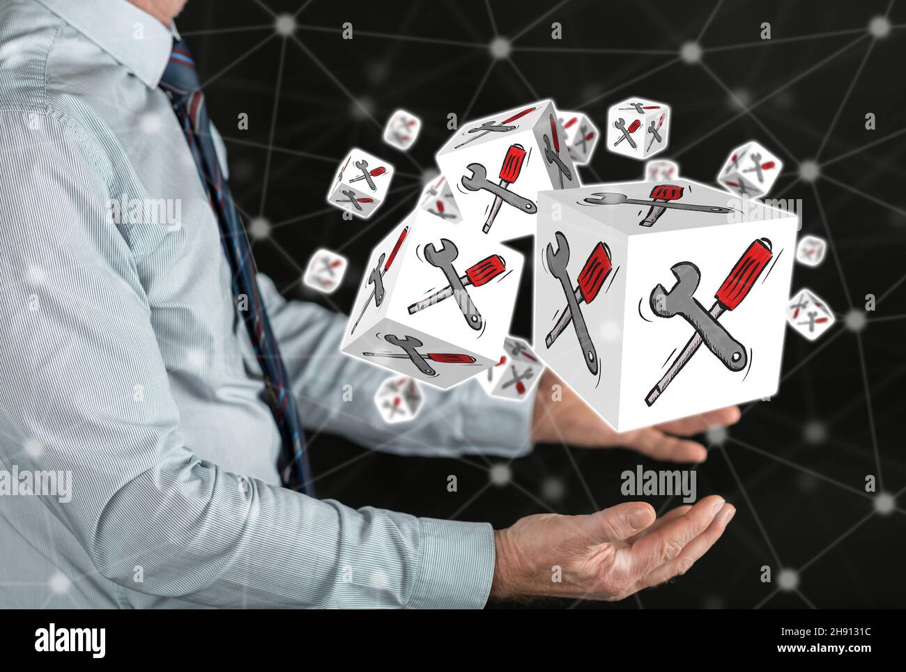 3d man tools maintenance hi-res stock photography and images - Alamy
