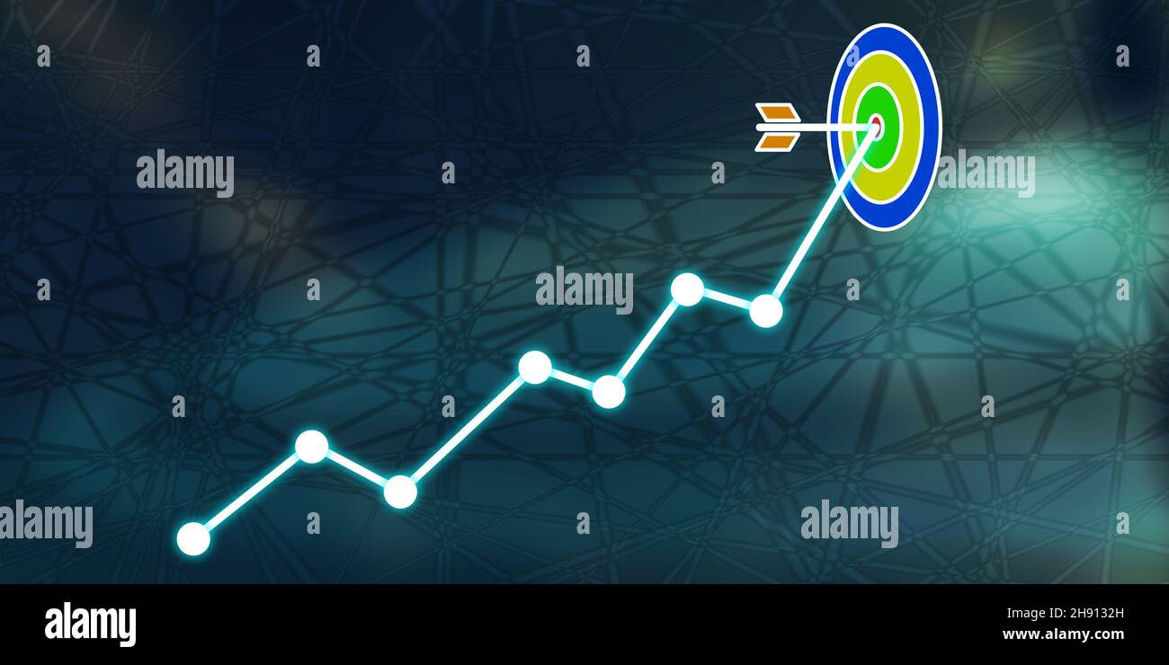 Illustration of a goal concept Stock Photo - Alamy