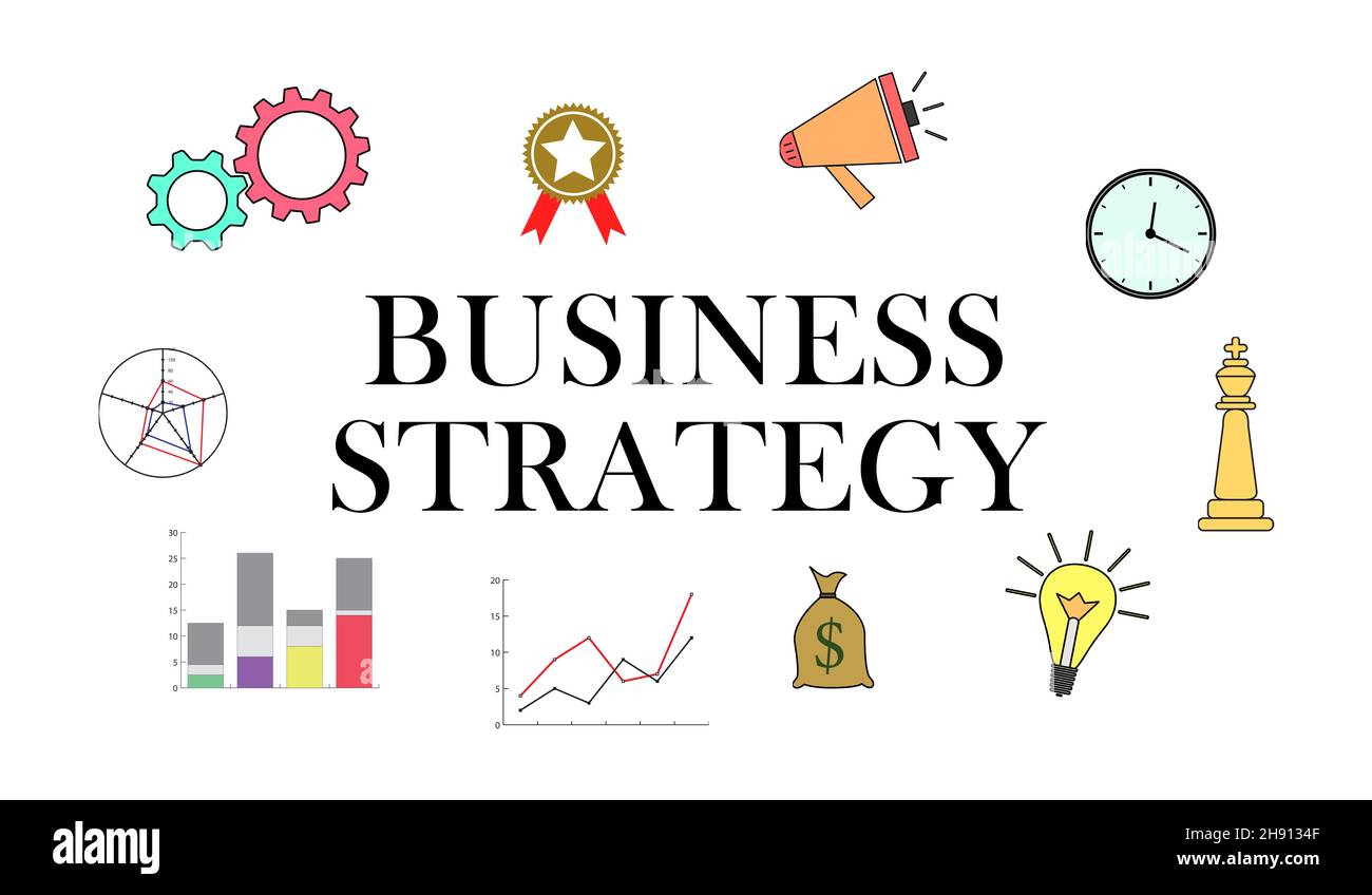 Illustration of a business strategy concept Stock Photo - Alamy