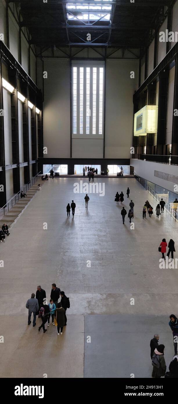 LONDON, UNITED KINGDOM - May 04, 2019: An inside view of Tate Modern ...