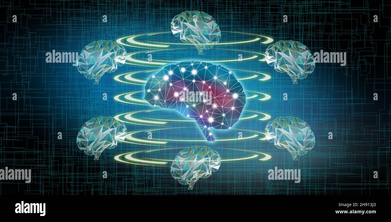 Illustration of an artificial intelligence concept Stock Photo - Alamy