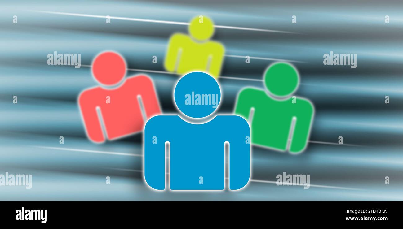 Illustration of a profile concept Stock Photo - Alamy