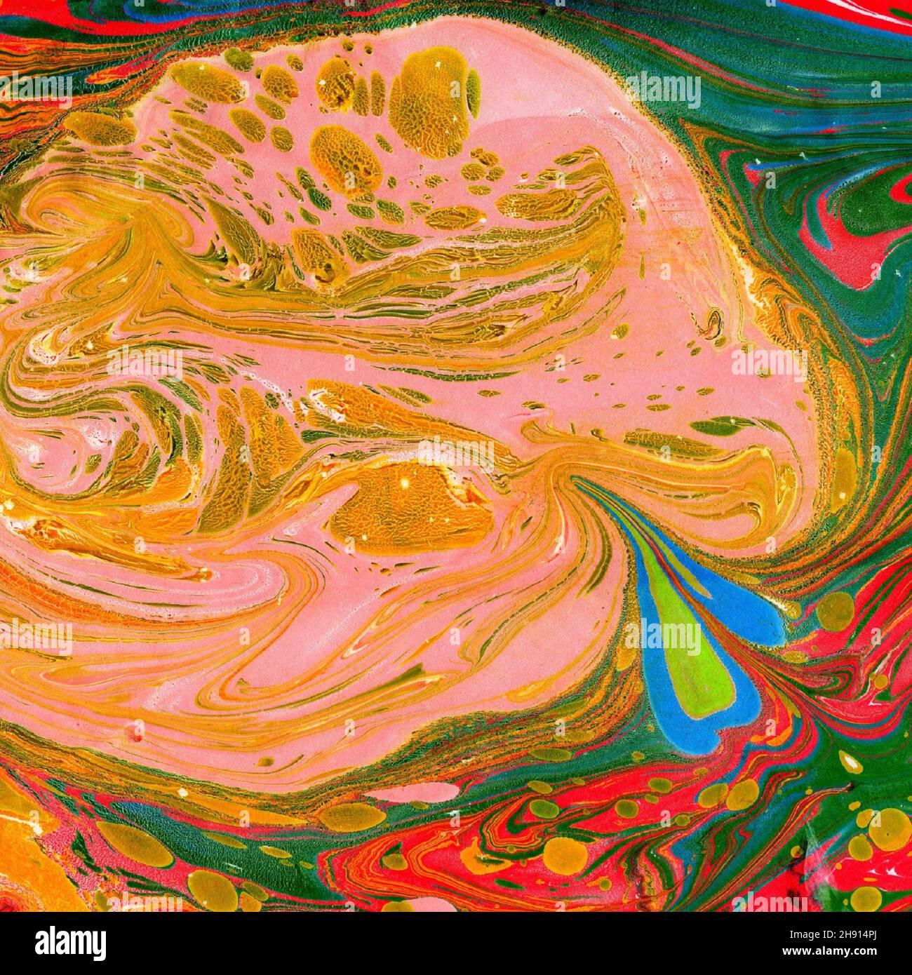 Bright rainbow colors and different colorful textures combined ...