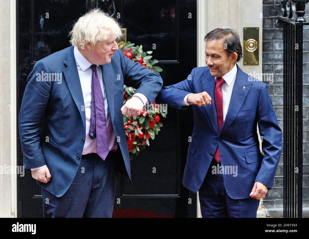 Prime Minister Boris Johnson welcomes the Sultan of Brunei, Hassanal ...